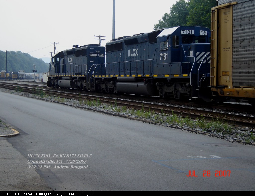 HLCX 7181 Ex-BN 7181 SD40-2 July 28, 2007